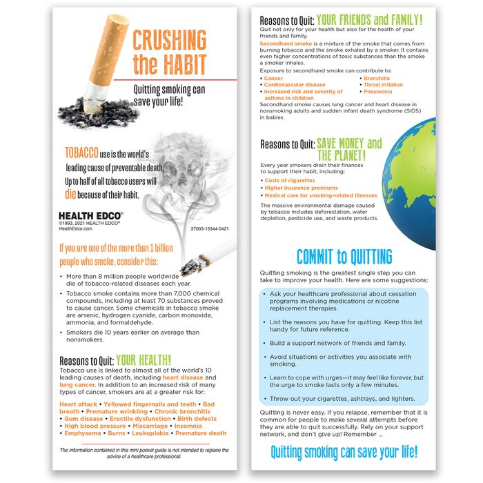 quit smoking leaflets