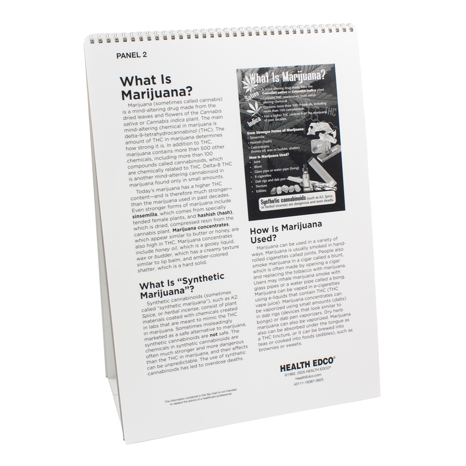 Marijuana Flip Chart | Health Edco | Educational Resources