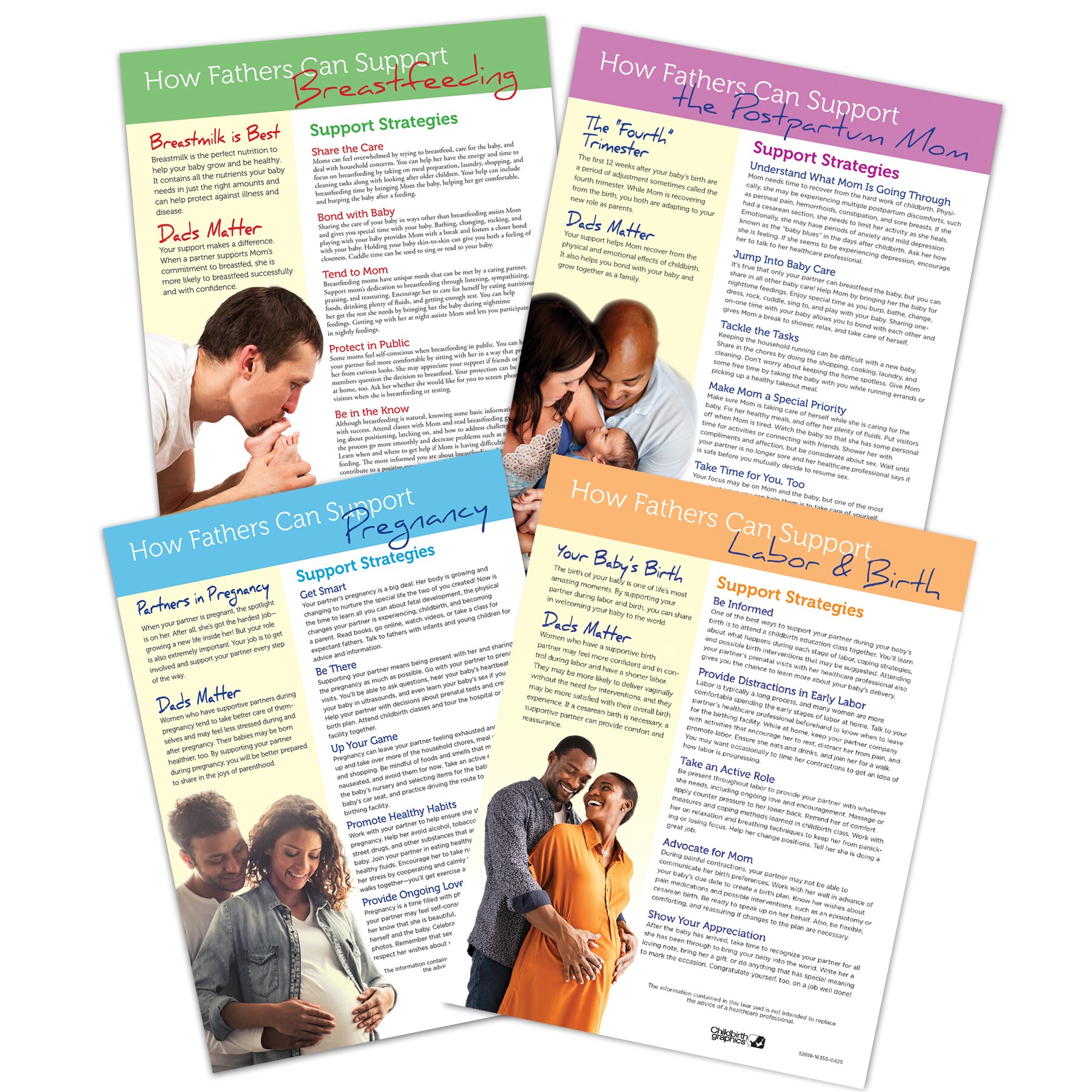 How Fathers Can Support Pregnancy Educational Tear Pad