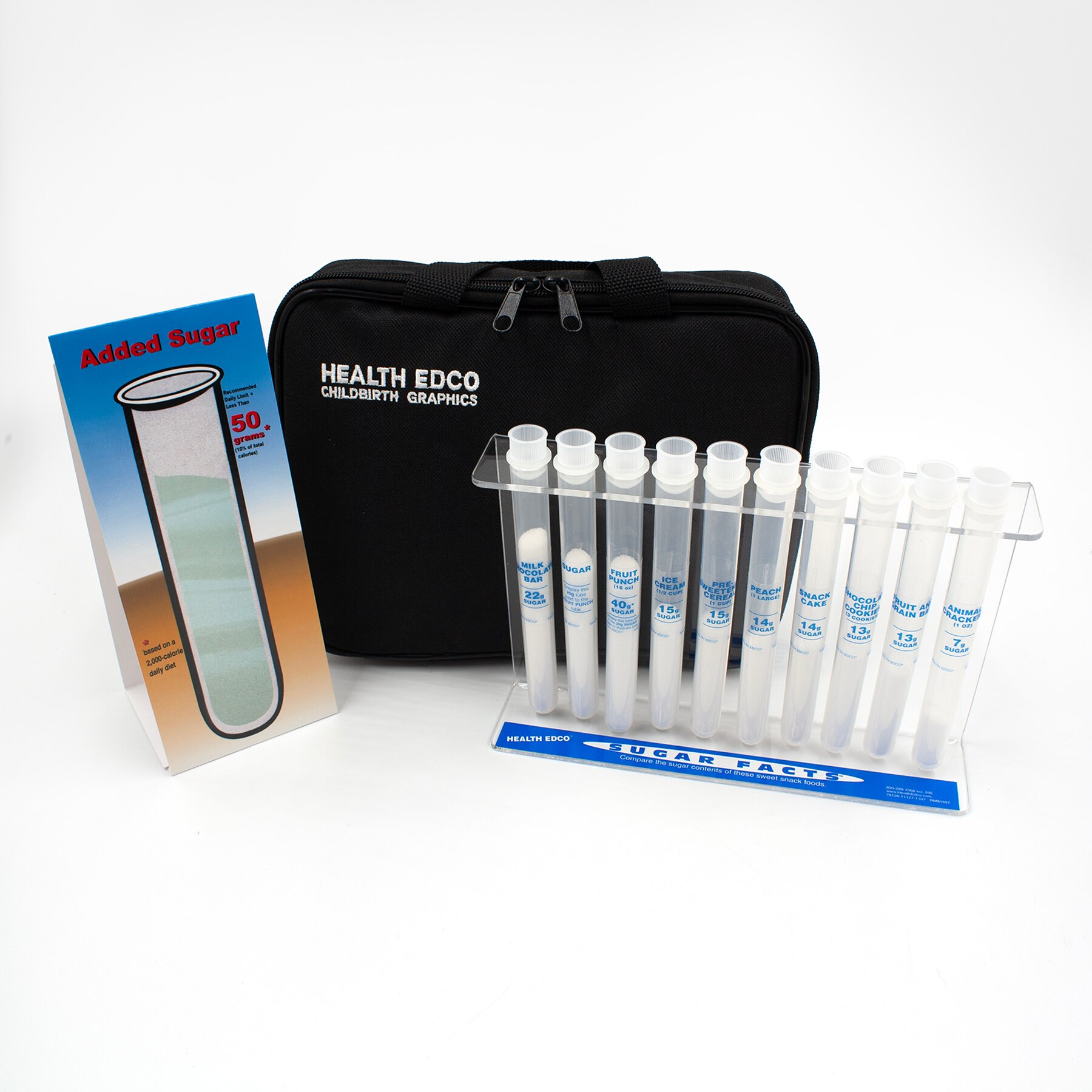 Educational Fat Facts Test Tubes, Set Of 5 | Health Edco