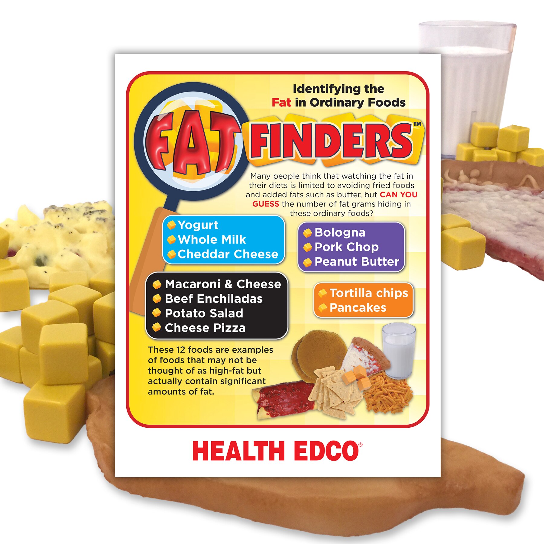 Educational Finding Fat In Food Display | Health Edco
